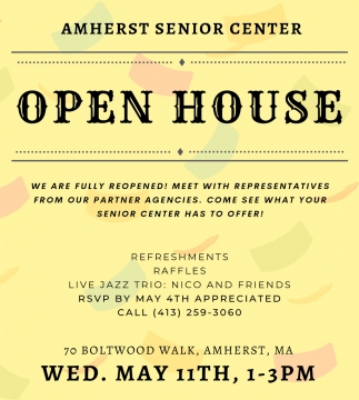 Open House, Amherst Senior Center