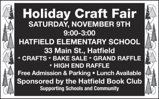 Hatfield Elementary School, Holiday Craft fair (November 9th, 2024)