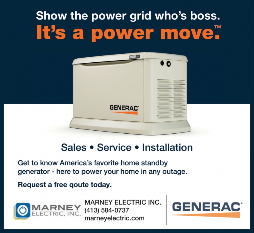 It's A Power Move, Marney Electric, Inc, Leeds, MA