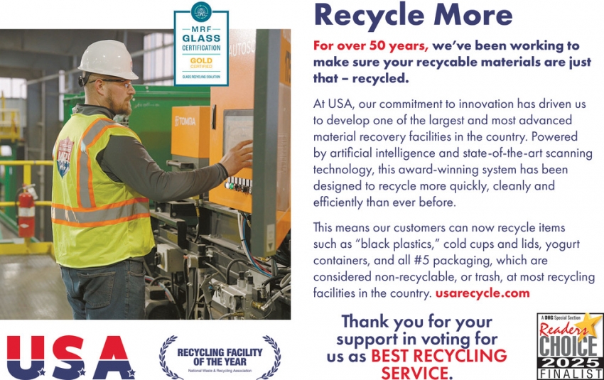 Recycle More, USA Recycle